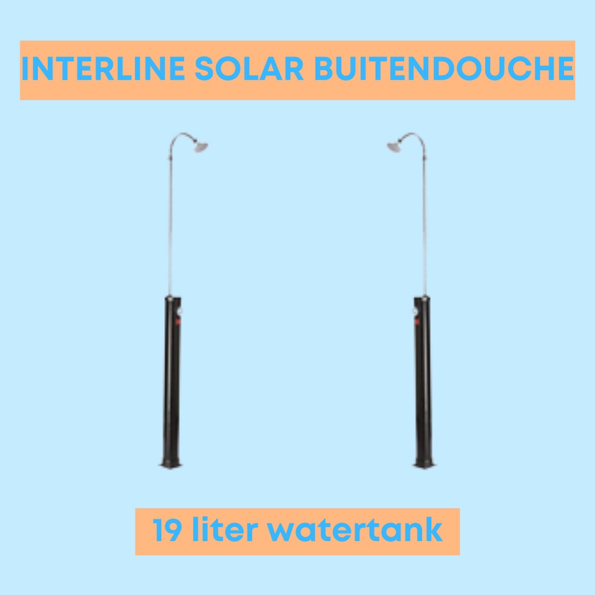 Interline Solar - Buitendouche / Tuindouche op zonne-energie - 19 Liter ...