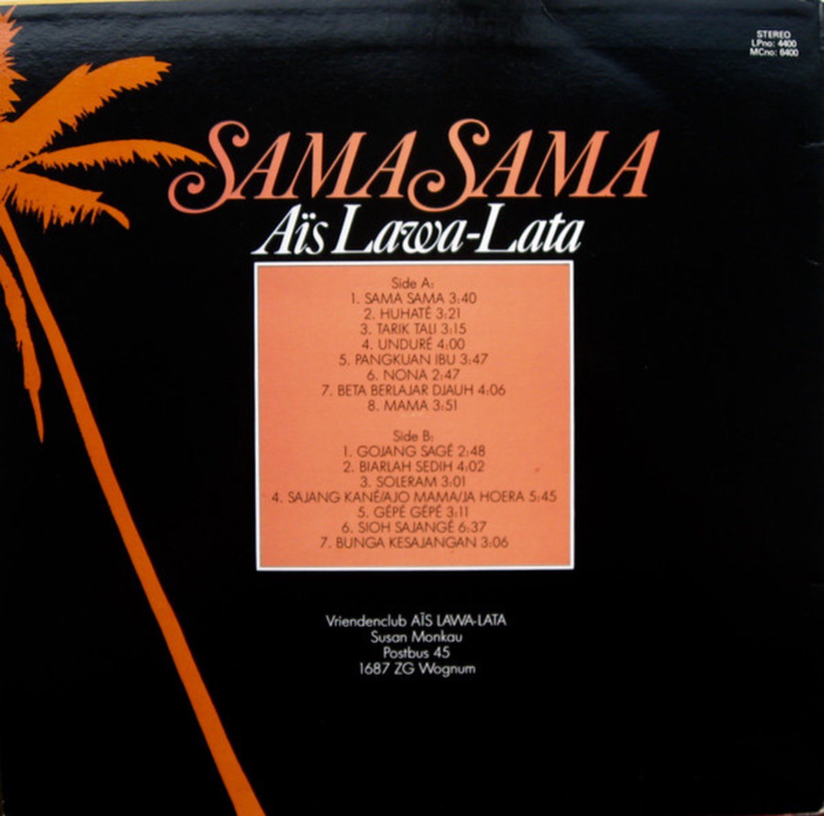 AÏS LAWA-LATA - Sama Sama, Ais Lawa-Lata | LP (album) | Muziek | bol