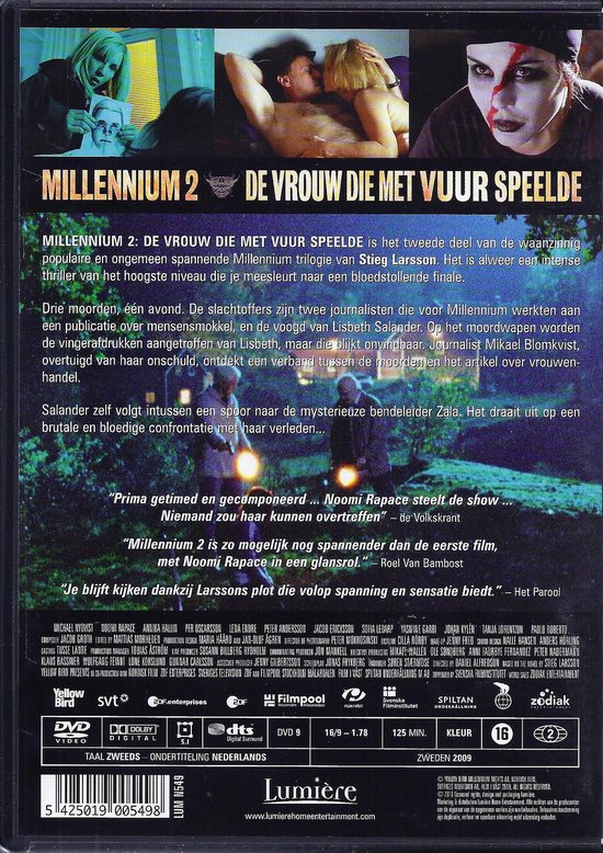 Millennium 2 - De Vrouw Die Met Vuur Speelde (DVD) (Dvd), Michael ...