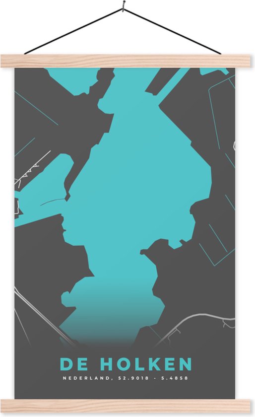 Posterhanger incl. Poster - Schoolplaat - De Holken - Stadskaart ...