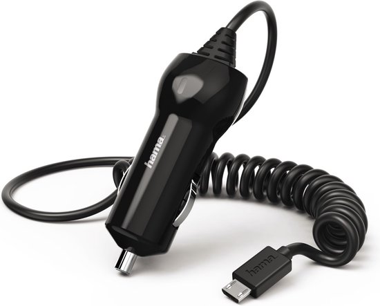 Hama Auto-oplader, micro-USB, 1.2 A, zwart | bol