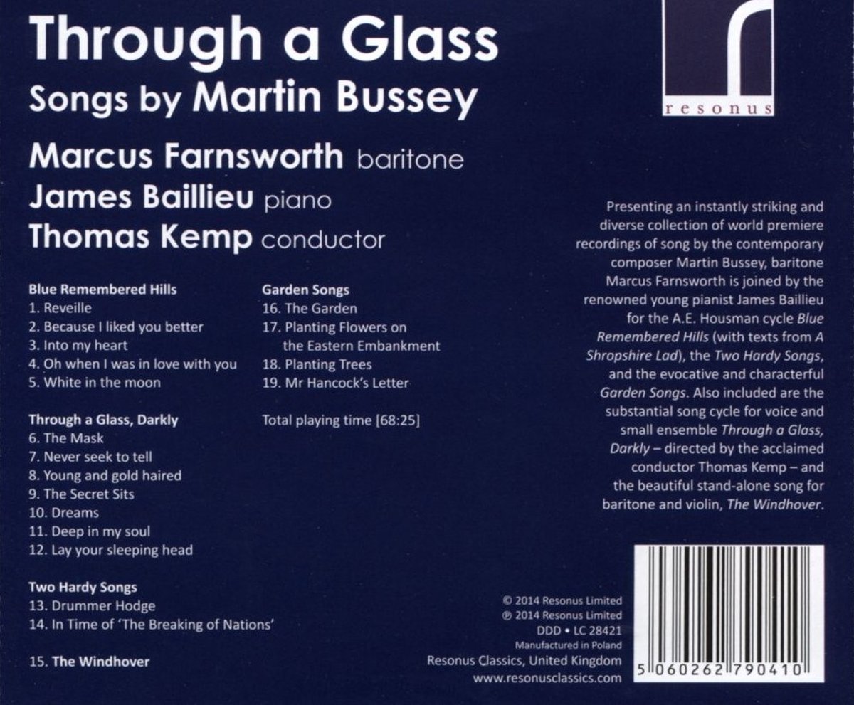 Marcus Farnsworth - Through A Glass (CD), Thomas Kemp | CD (album ...