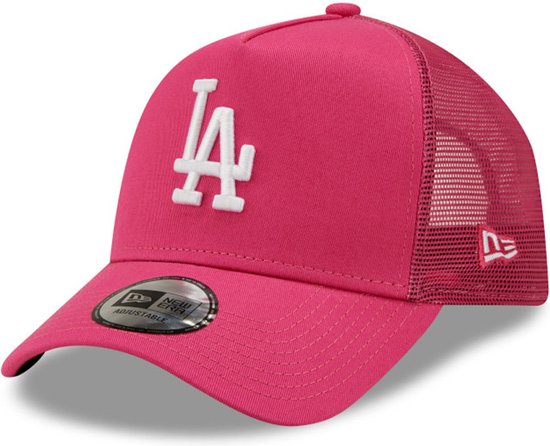 New Era LA Dodgers Tonal Mesh Pink A-Frame Trucker Cap | bol.com
