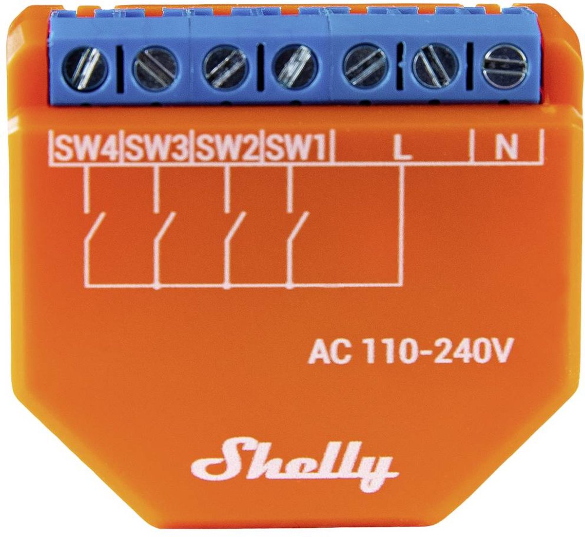 Shelly Plus i4 Shelly Controller WiFi, Bluetooth | bol.com