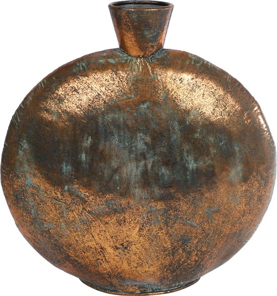 Vaas "Eva" L oud koper metaal 39x10x40cm | bol.com