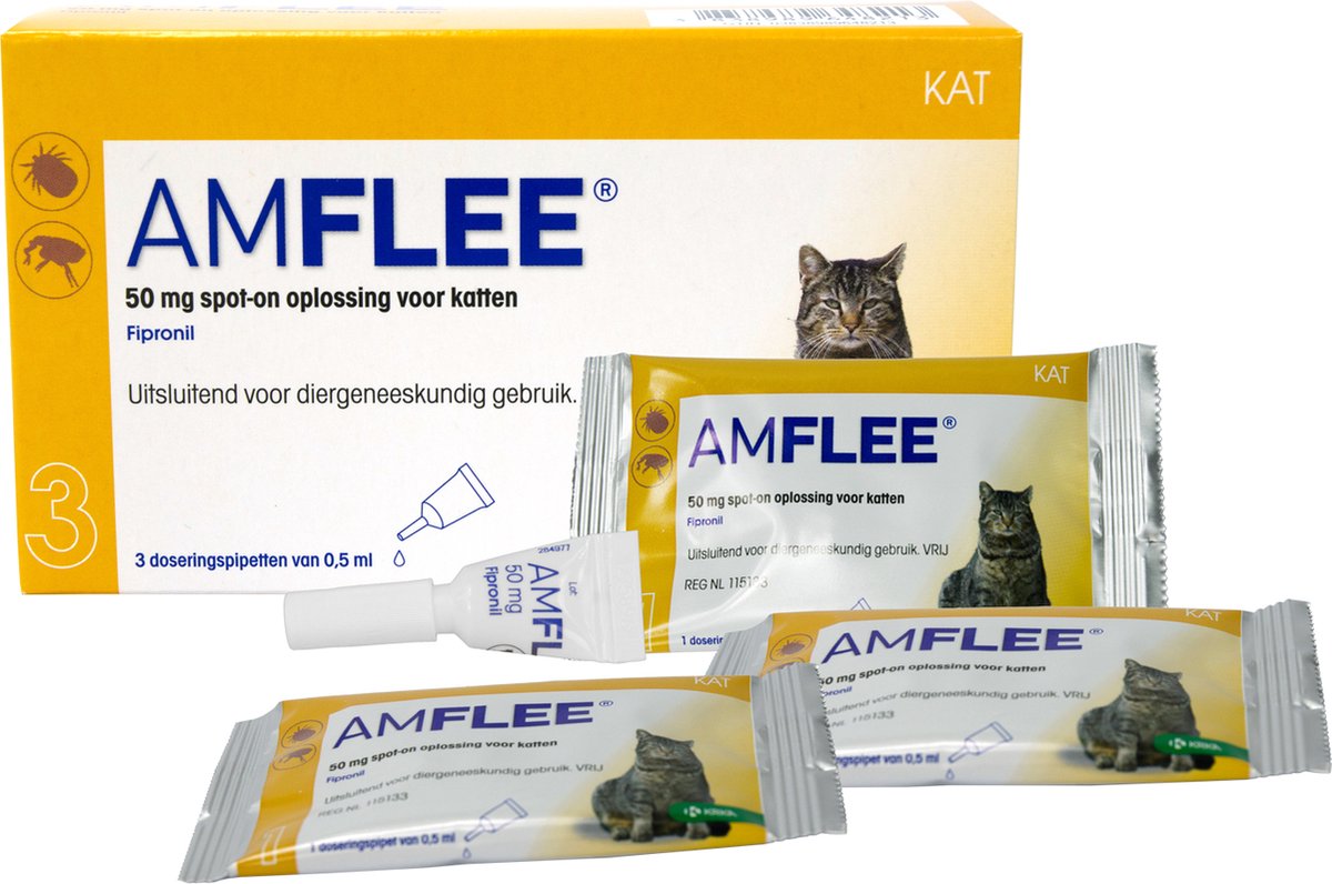Amflee Spot On Anti Vlooien en Teken Druppels vanaf 1 kg ...