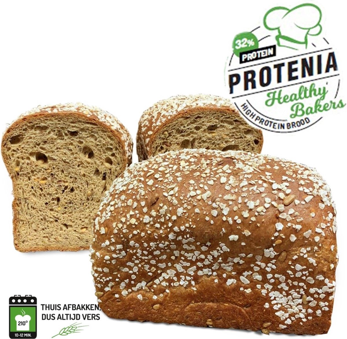 Healthy Bakers Protenia High Protein Brood 450 gr | bol.com