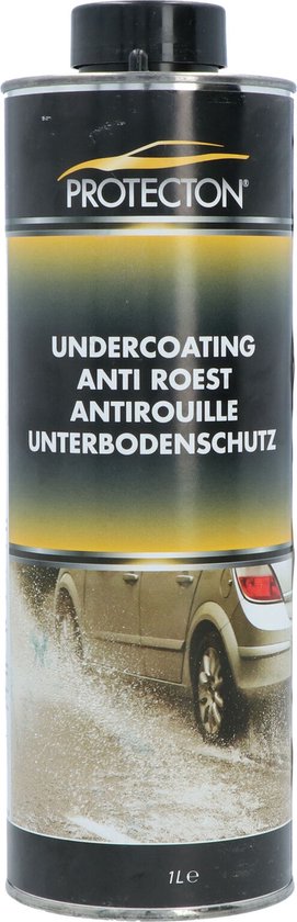Protecton Anti-roest Spray 1 Liter 8,2 Cm Aluminium Zwart/geel | bol
