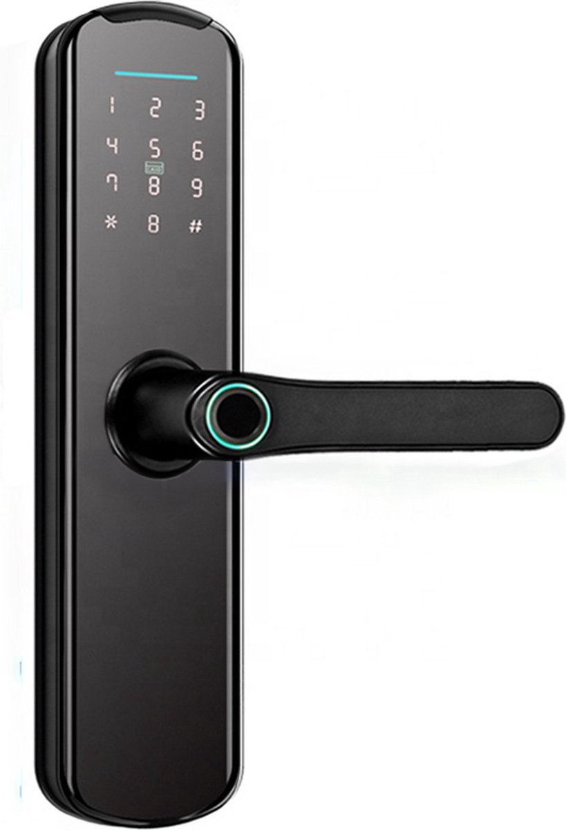 Slimme Deurslot - Werkt Op Batterijen & App - Waterdichte deurklink Met ...