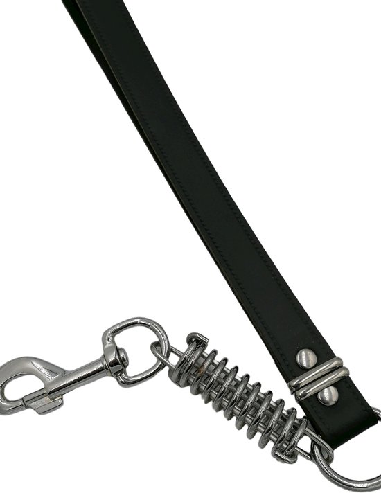 nobby-25mm-40 cm - hondenriem-korte leiband voor grote hond - zwart | bol