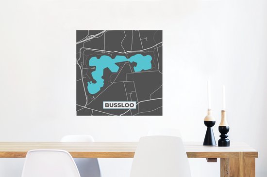 Poster Kaart - Nederland - Gelderland - Bussloo - Plattegrond ...