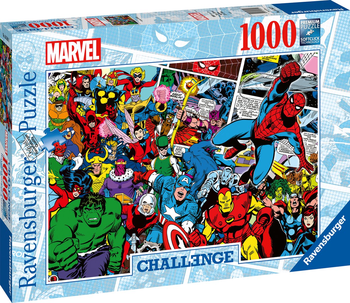 Ravensburger puzzel Challenge Marvel - legpuzzel - 1000 stukjes | bol.com