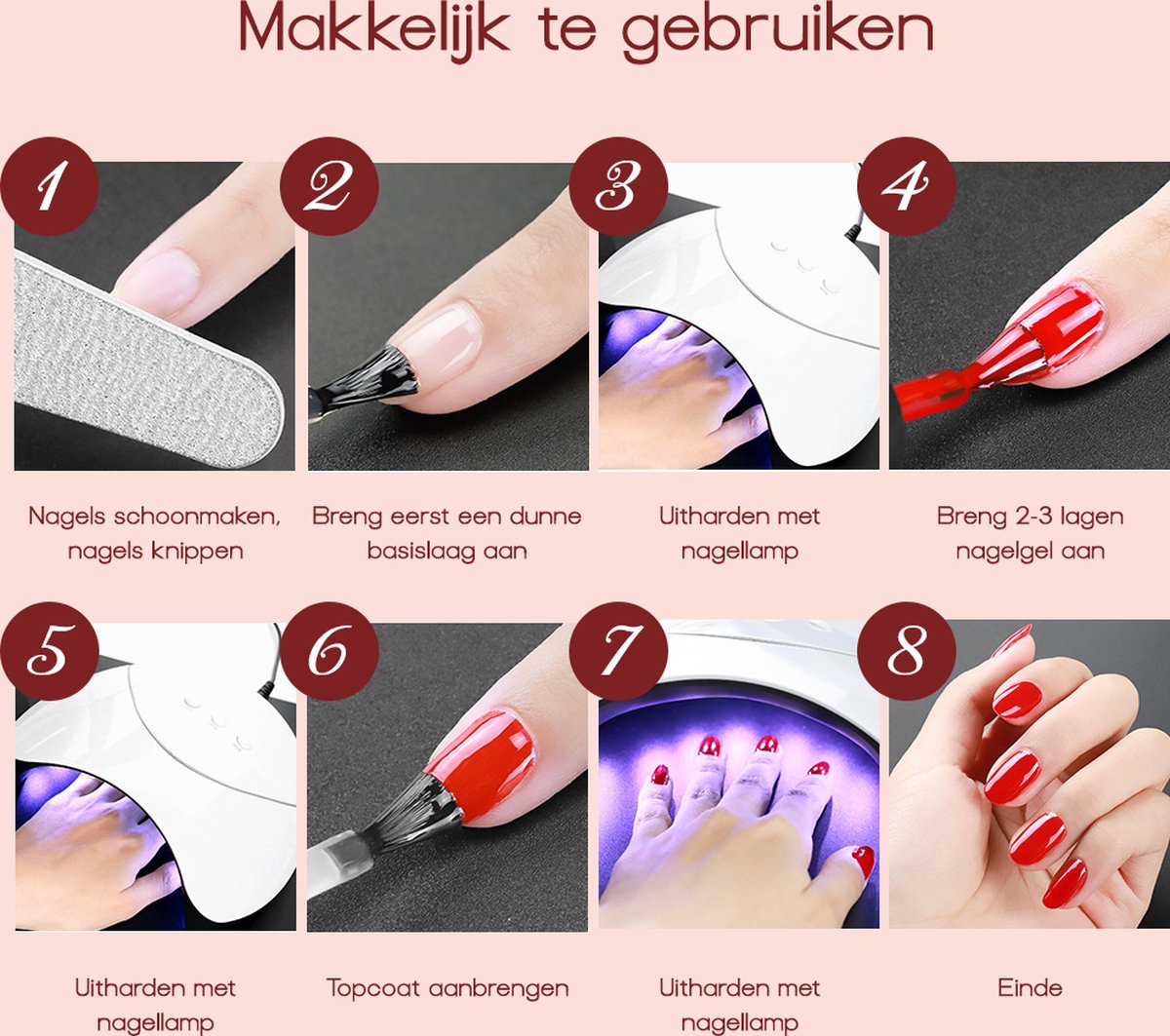 Coscelia Gellak starterspakket - Gellak set - Gelnagels starterspakket ...