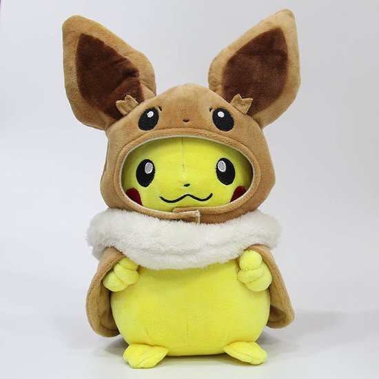Pikachu Knuffel voor Pokémon Fans - Eevee Cape - Eevee Knuffel ...