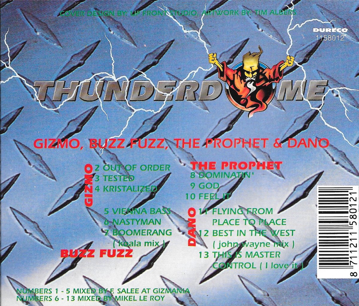Thunderdome - Gizmo, Buzz Fuzz, The Prophet, Dano - Dreamteam productions, Onbekend |... | bol.com