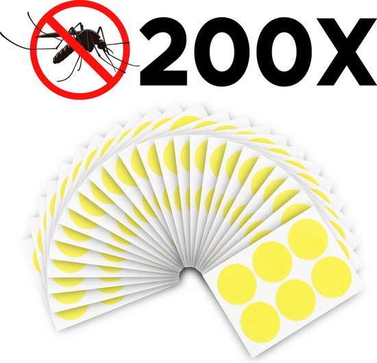 200 anti muggen stickers - citronella pleister deet vrij baby kind ...