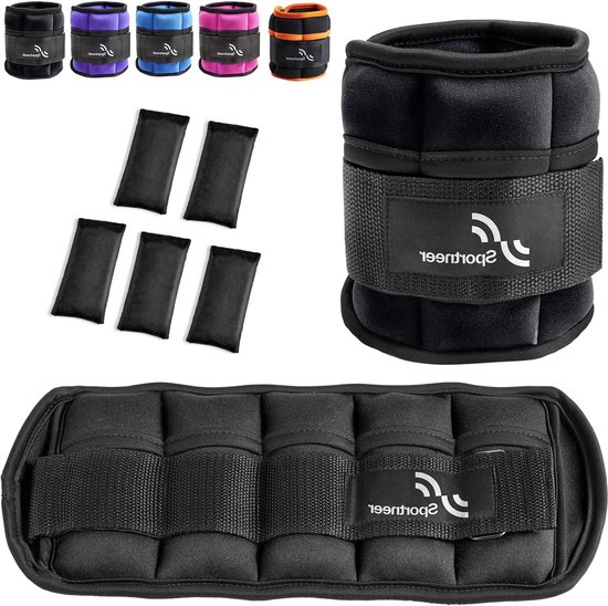 Verstelbare enkelgewichten set - enkelpolsgewicht bandjes - 0.2Kg-0.9Kg - per enkel -... | bol