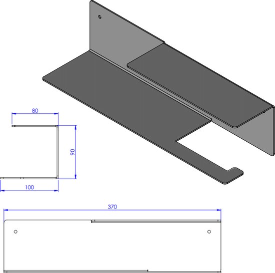 LIROdesign WC-rolhouder Stockholm brons - L | bol