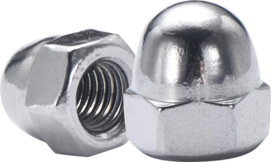 Bolt Dropper m8-Hutmutter - 50 Nut DIN 1587 A2 aus Edelstahl, Rost- und ...