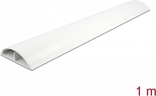 Kunststof Kabelgoot Half Rond Met Zelfklevende Plakstrip 100 X 8 9 Cm
