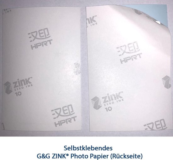 ZINC Photo Paper Stickers Self-Adhesive (5 x 7.5 cm) (50 Pieces ...