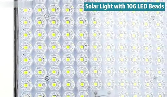 Solar Buitenlamp met bewegingssensor, 106 LED Wandlamp op Zonne energie, IP65... | bol
