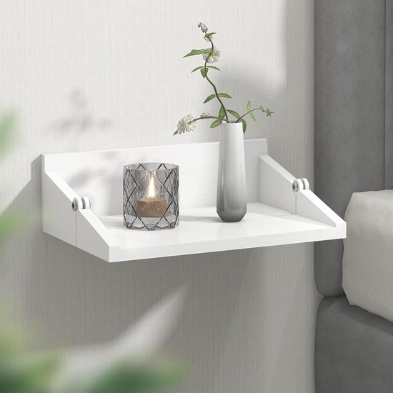 Nachtkastje Witte Plank Kleine Opklapbare Plank Stapelbed Plank Lade ...