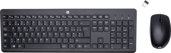 HP 230 - Draadloos Toetsenbord en Muis - Azerty - Zwart | bol
