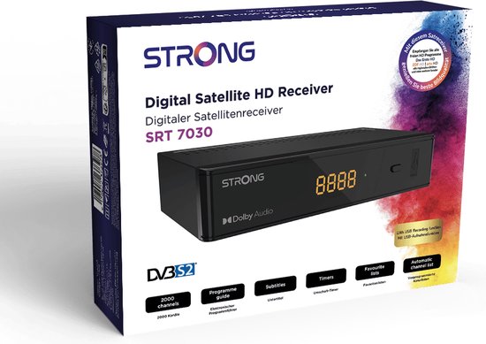 Strong SRT 7030 TV set-top box Satelliet HD Zwart | bol