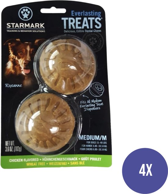 Starmark - Everlasting Treats Veggie Kip Hondensnack - Large - 4x 2 ...