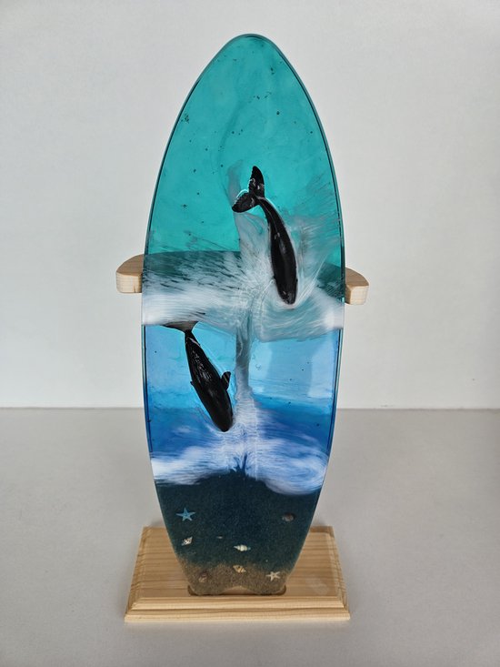 Surfplank van Epoxy giethars in verschillende kleuren van de oceaan ...