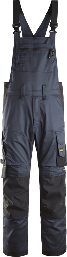 Snickers 6051 AllroundWork, Stretch Bib & Brace broek - Donker Blauw ...