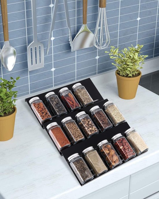 Kruidenlade insert van 30 cm tot 60 cm uittrekbaar - kruidenrek voor ...