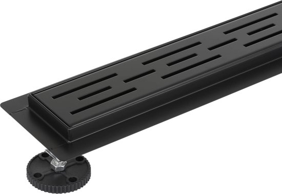 Saqu Twist Drain complete douchegoot inclusief rooster 70cm zwart | bol