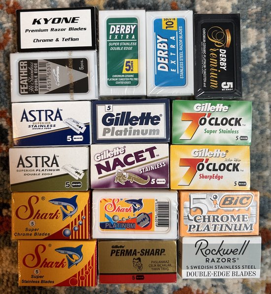 Safety Razor Blades sampler pack - 90 scheermesjes | bol