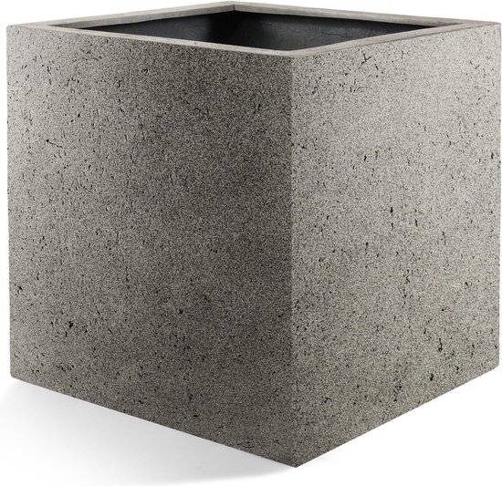Pot Grigio Cube Natural Concrete - D40 x H40 | bol