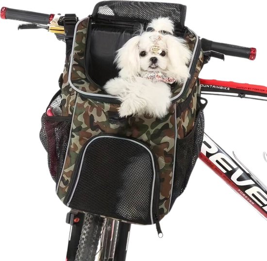 Nivard Fietsmand Hond - Hondenmand Fiets - Voorop - Fietstas Hond - Hondenfietsmand -... | bol