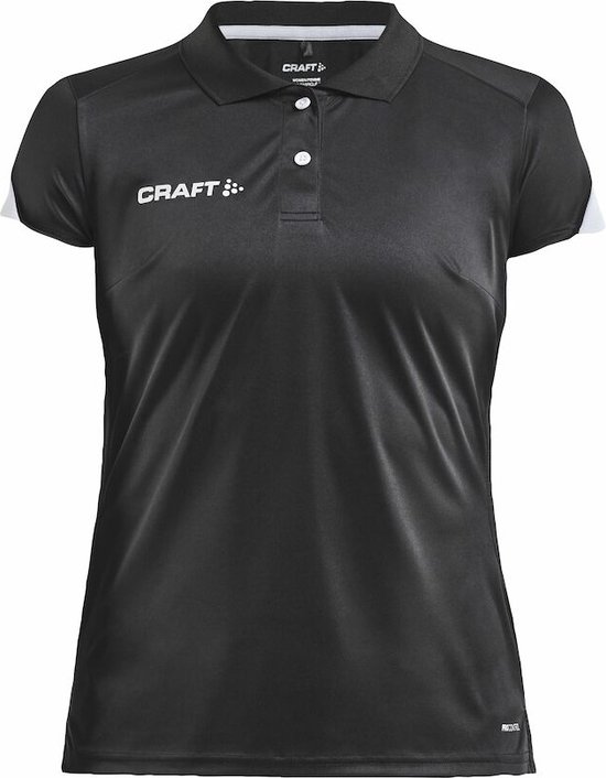 Craft Poloshirt Pro Control Impact Dames Zwart | bol