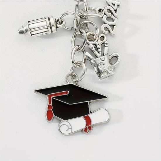 JANYN® Sleutelhanger afstuderen 2024 - Afstudeercadeau 2024 - Geslaagd ...
