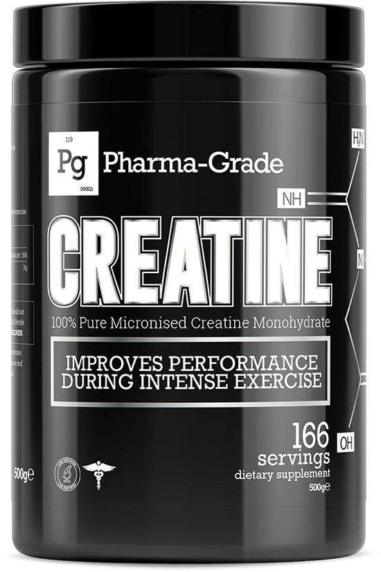 Pharma Grade 100% pure Micronised Creatine Monohydraat 500g | bol