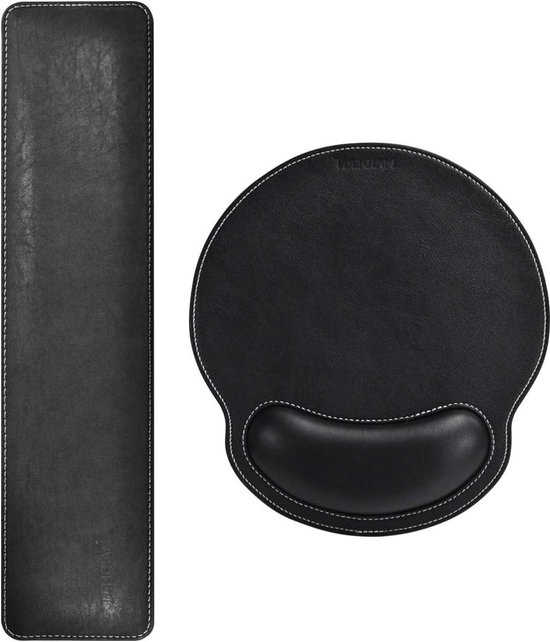 PU-leer polssteun en muismat met traagschuim polssteun - comfortabel en ...