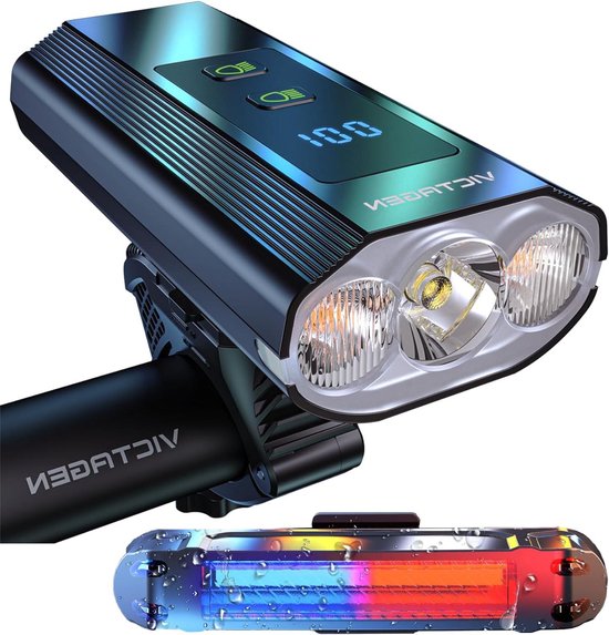 8000-lumen nachtfietslampen - superheldere fietsverlichting met groot ...