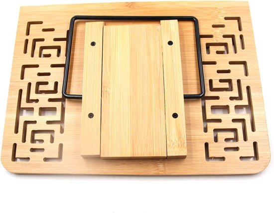 Leessteun Kok Boek Document Stand - Opvouwbare Bamboe Boekensteun met ...