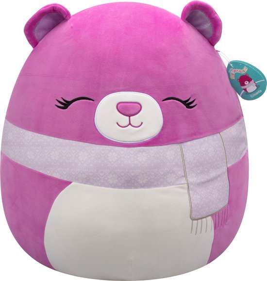 Squishmallows - Crisanta - Purple Bear W/Closed Eyes and Scarf 50cm pluche | bol
