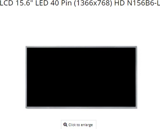 Laptop LCD Scherm - LCD 15.6" LED 40 Pin (1366x768) HD N156B6-L02 Rev.C1 Glossy -... | bol