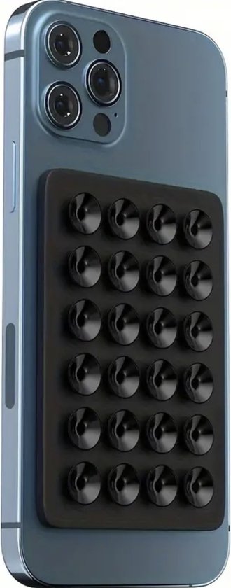 Buddy telefoonhouder - zuignap telefoon - selfie - tiktok - zwart | bol