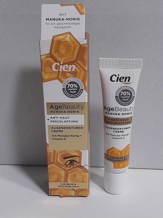 Cien Age Beauty oogcontour crème met Manuka Honing + Vitamine E - 15 ml | bol