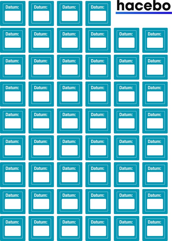 Hacebo - Diepvriesetiketten - Datum stickers - Stickers - 52 stuks ...