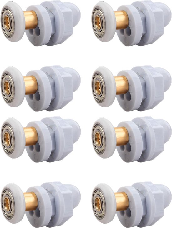 8 Stuks (diameter 19 mm)Schuifdeur-Douchecabine Wielen- Loopwielen ...