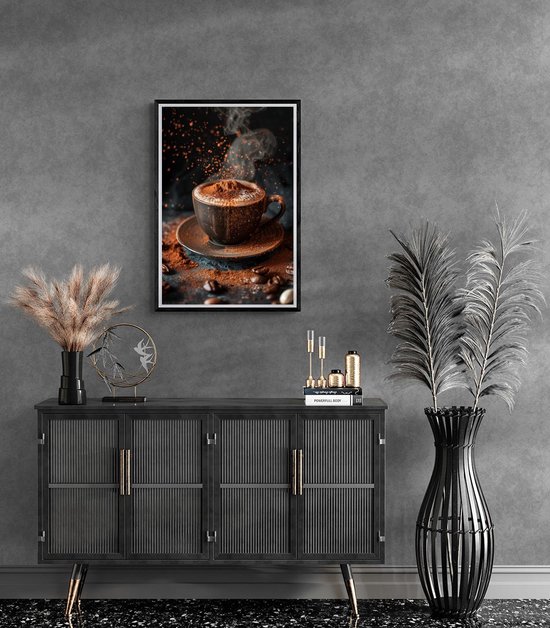 Cappuccino Poster | Koffie Poster | Drank Poster | Kleurrijk Poster ...